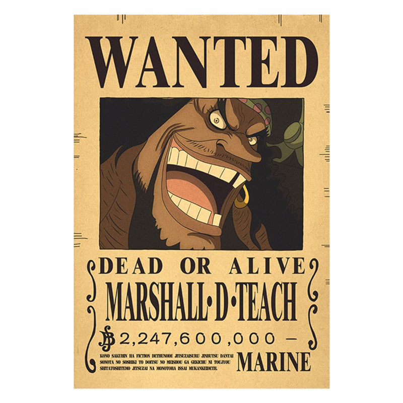 Affiche One Piece Wanted - Marshall D. Teach | Gear5World