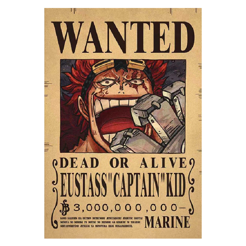 One Piece Wanted Poster - Eustass Captain Kid | Gear5World